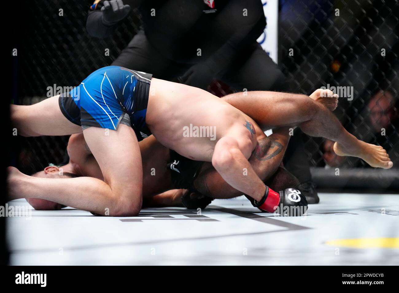 LAS VEGAS, NV - April 29: Cody Durden and Charles Johnson fight in a ...