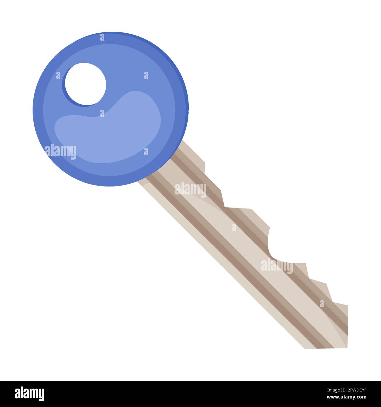 Modern and retro key flat vector illustration. Collection of door key ...