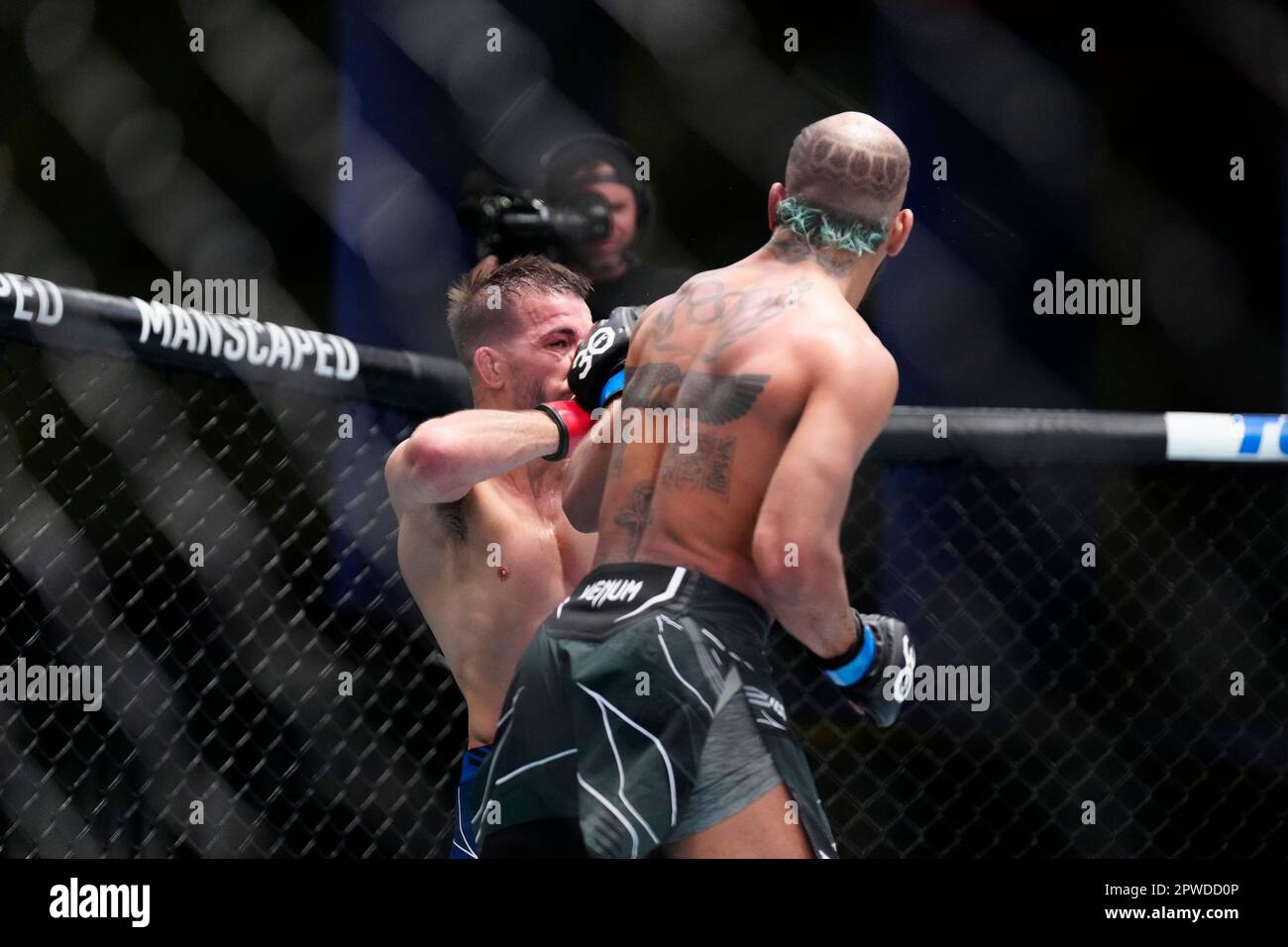 LAS VEGAS, NV - April 29: Cody Durden and Charles Johnson fight in a ...
