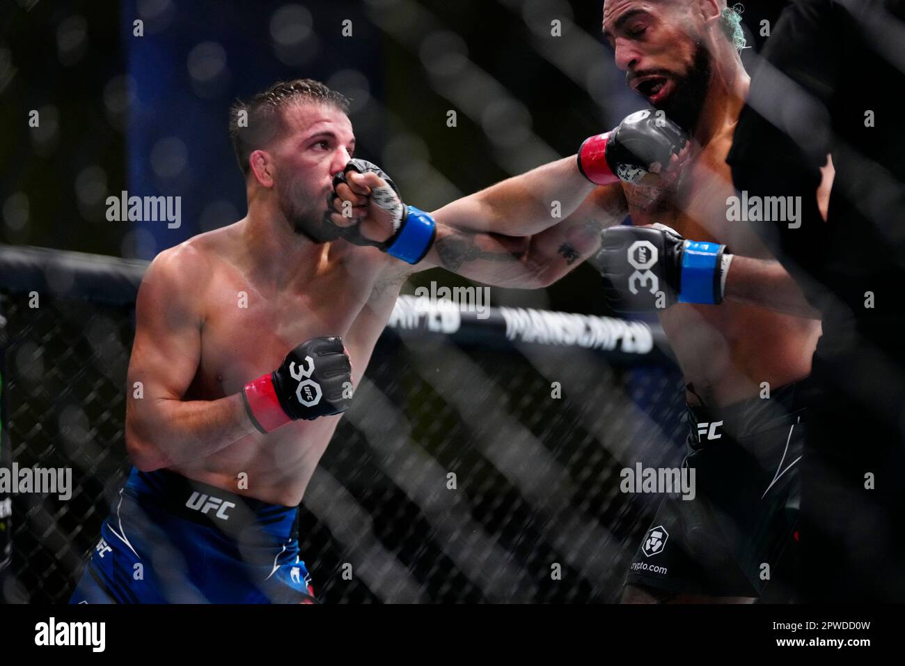 LAS VEGAS, NV - April 29: Cody Durden and Charles Johnson fight in a ...