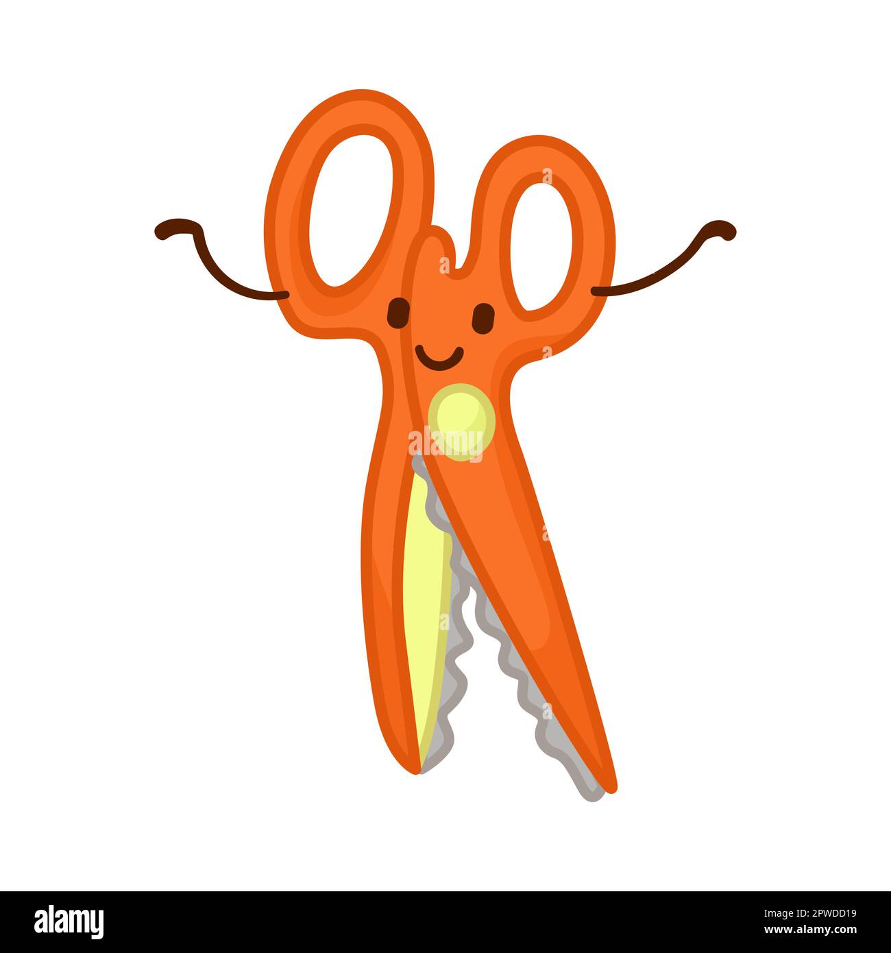 Red scissors dancing vector illustration Stock Vector Image & Art - Alamy