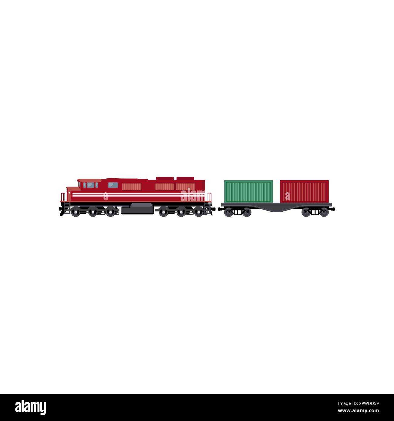 Freight Train Vector