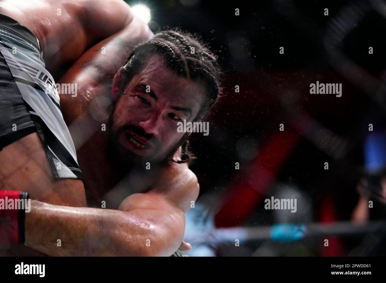 LAS VEGAS, NV - April 29: Josh Quinlan and Trey Waters fight in a ...