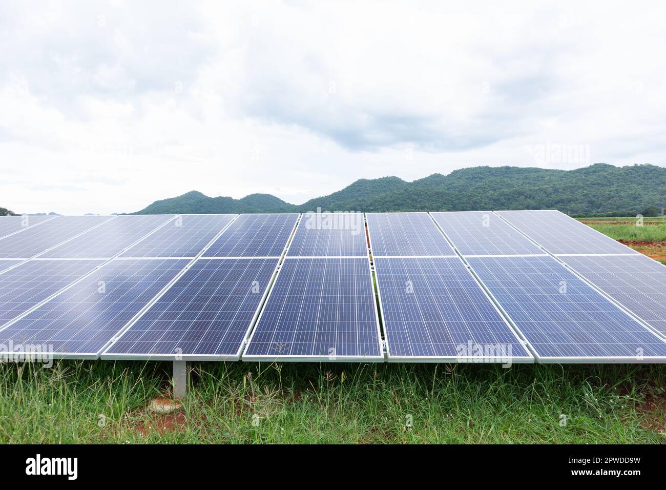 Solar panels on agricultural field Stock Photo - Alamy