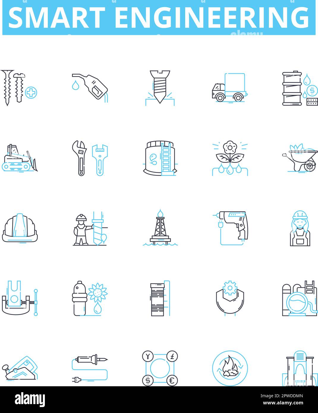 Smart engineering vector line icons set. engineer, smart, engineering ... Smart engineering vector line icons set. engineer, smart, engineering ...
