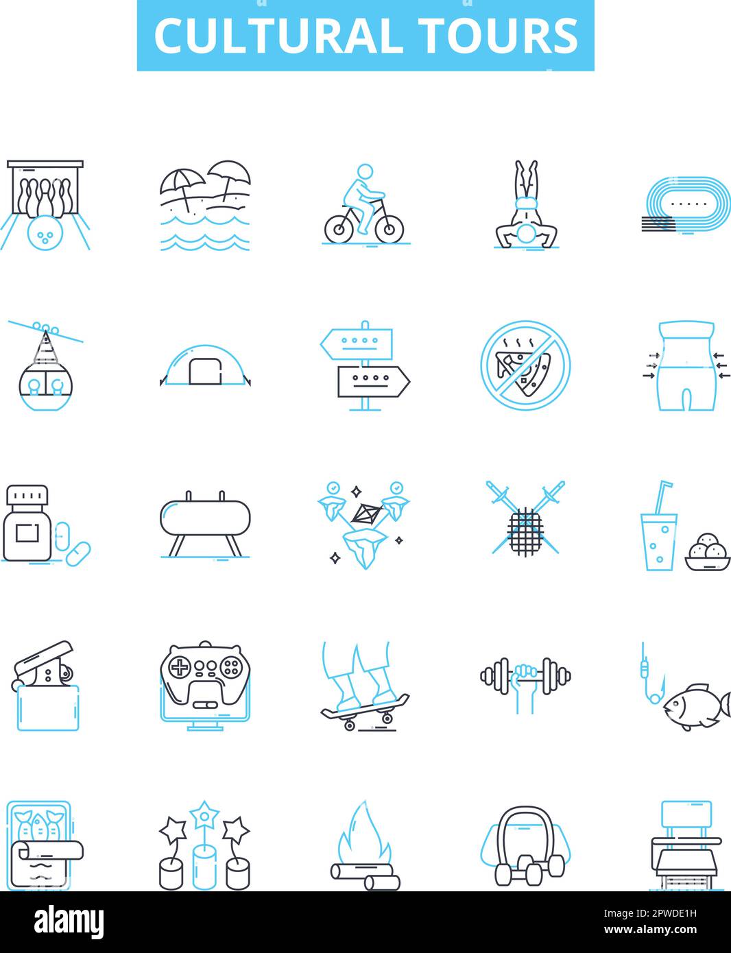 Cultural tours vector line icons set. Cultural, Tours, Excursion ...