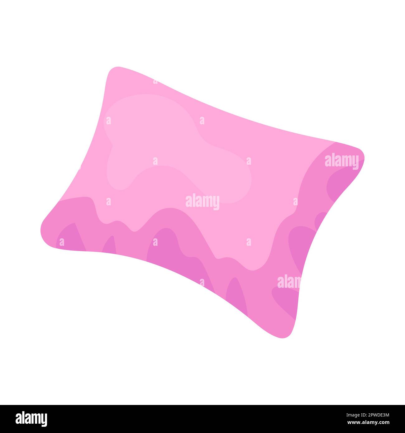 Pink rectangular pillow vector illustration Stock Vector Image & Art ...