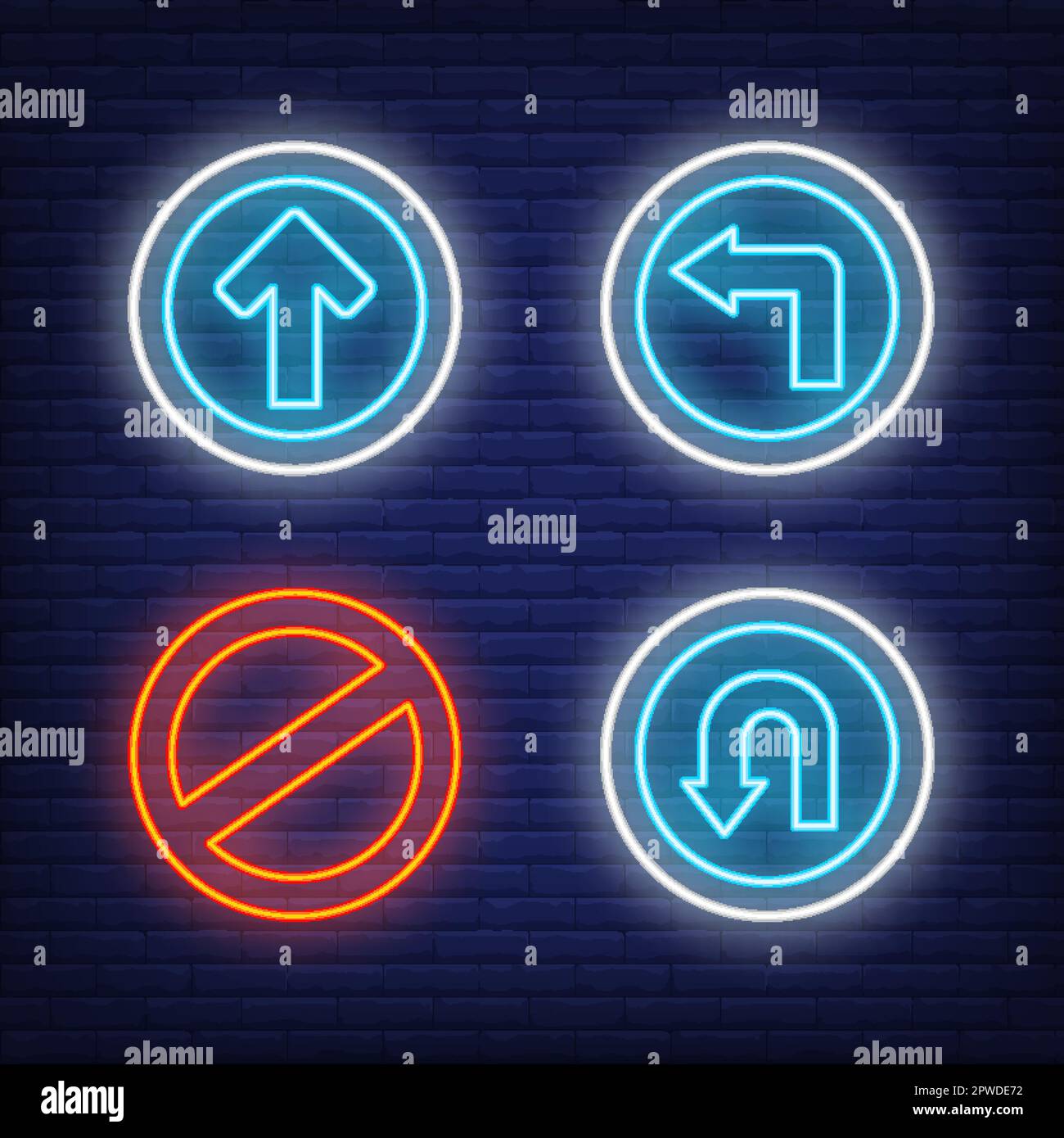 Illuminated road signs Stock Vector Images - Alamy Illuminated road signs Stock Vector Images - Alamy