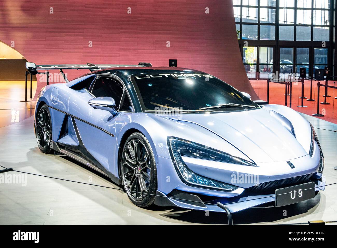 Yangwang U9 electric sports car on display at the 2023 Shanghai Auto Show Stock Photo - Alamy