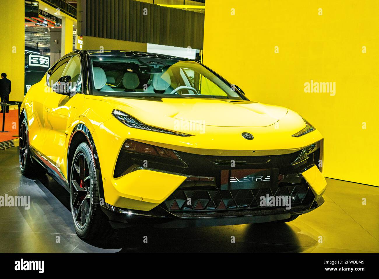 Lotus Eletre electric SUV on display at the 2023 Shanghai Auto Show ...