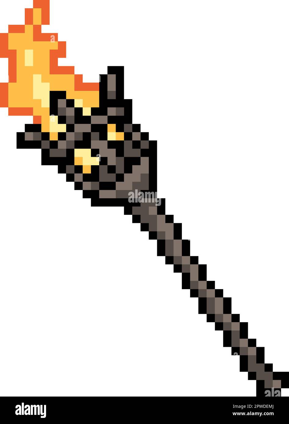 Pixel Art De La Torche Minecraft Torch Pixel Art Tutorial | Minecraft