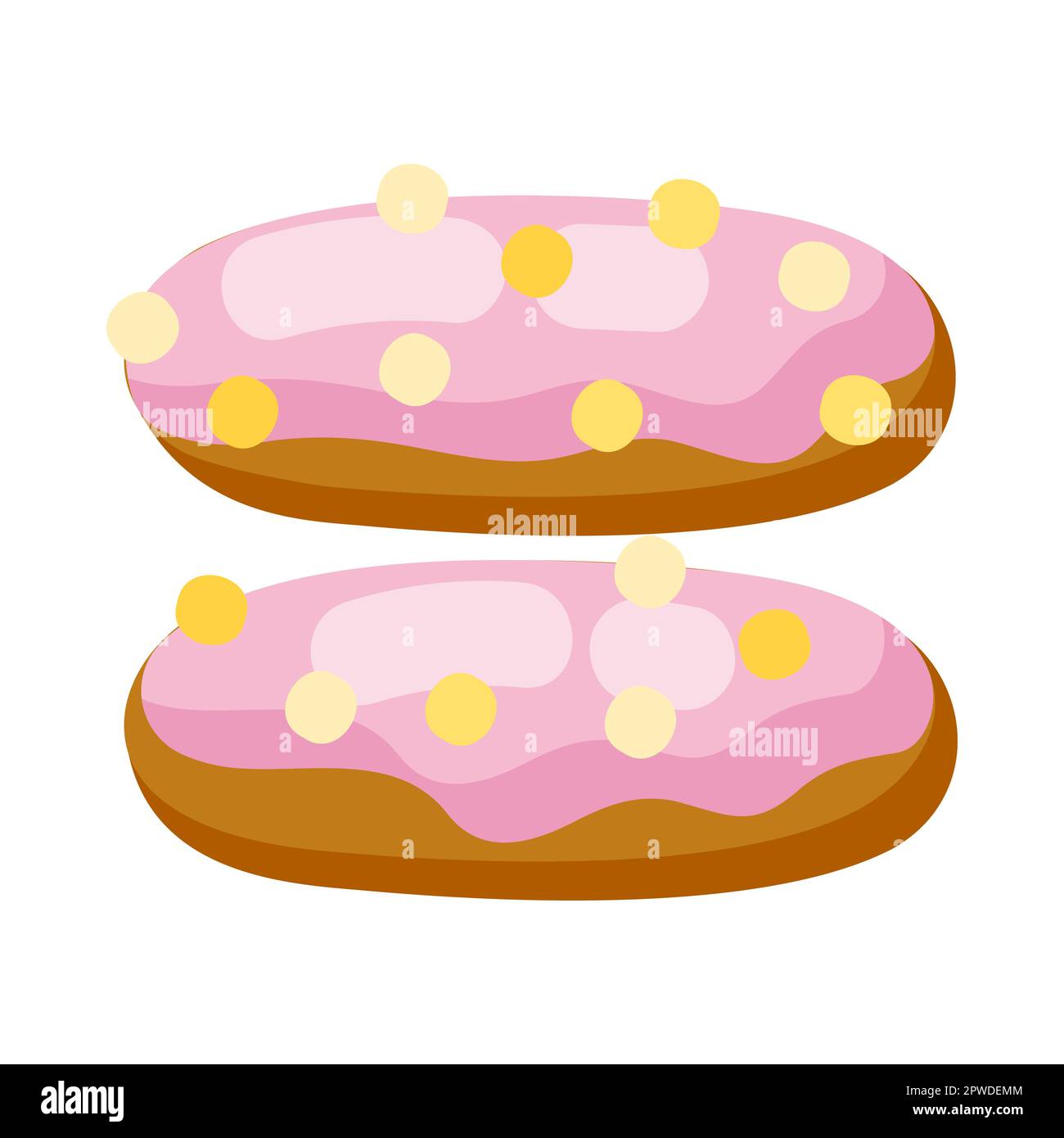 Equals sign in donut font vector illustration Stock Vector Image & Art ...