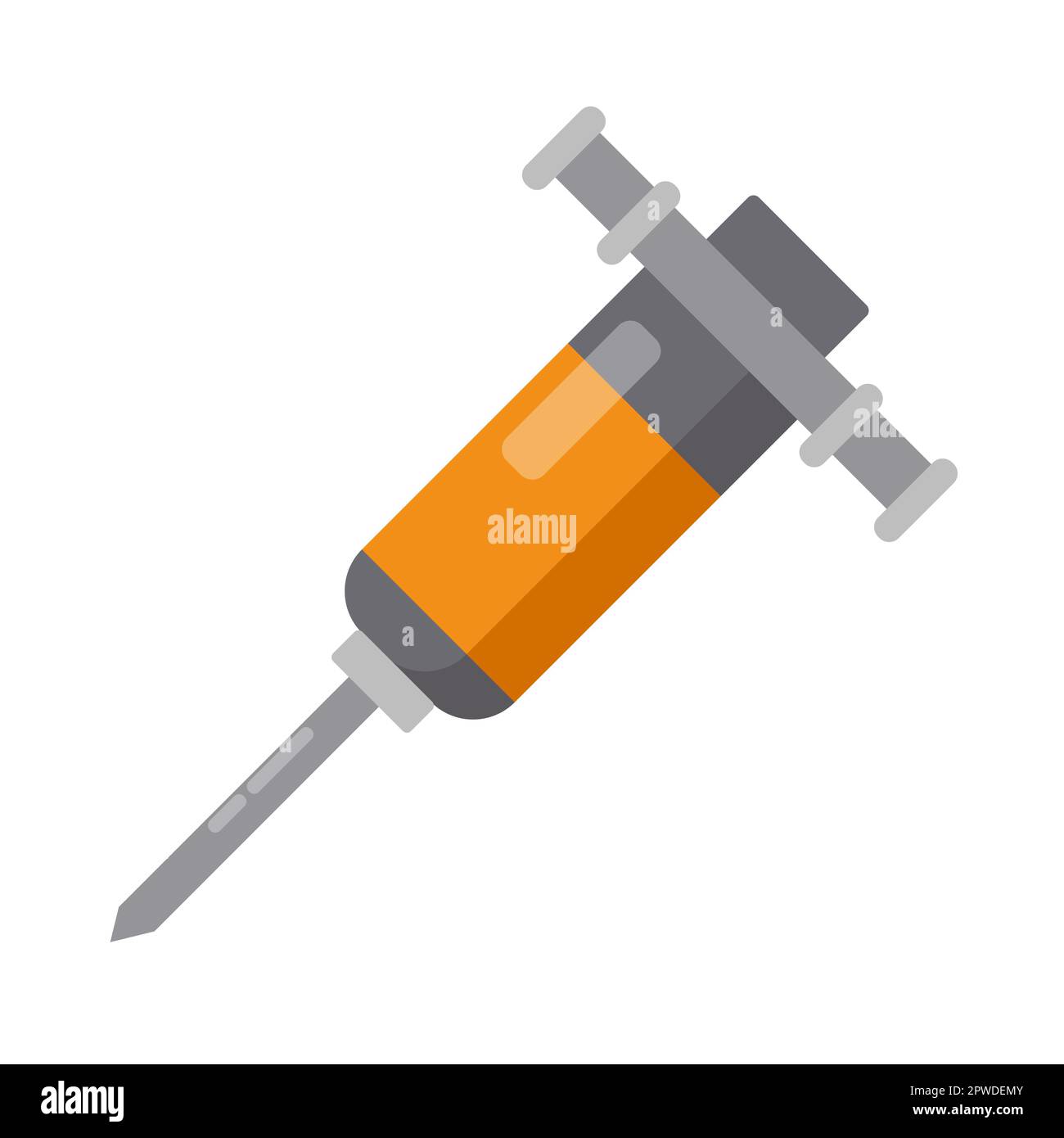 Mining Drill Or Jackhammer Vector Illustration Stock Vector Image And Art