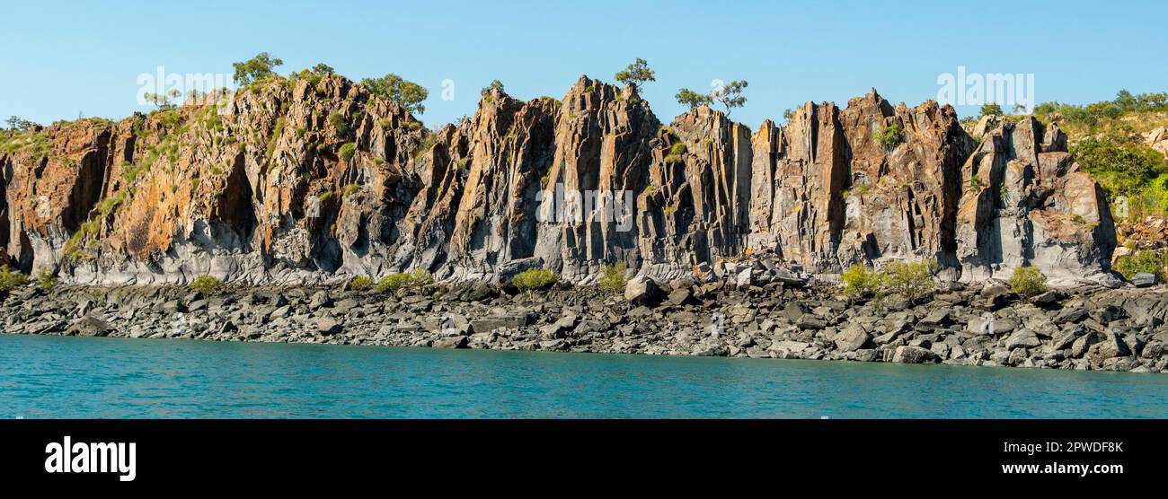 Siltstone Cliffs near Umida Island, Kimberley Coast, Wa, Australia ...