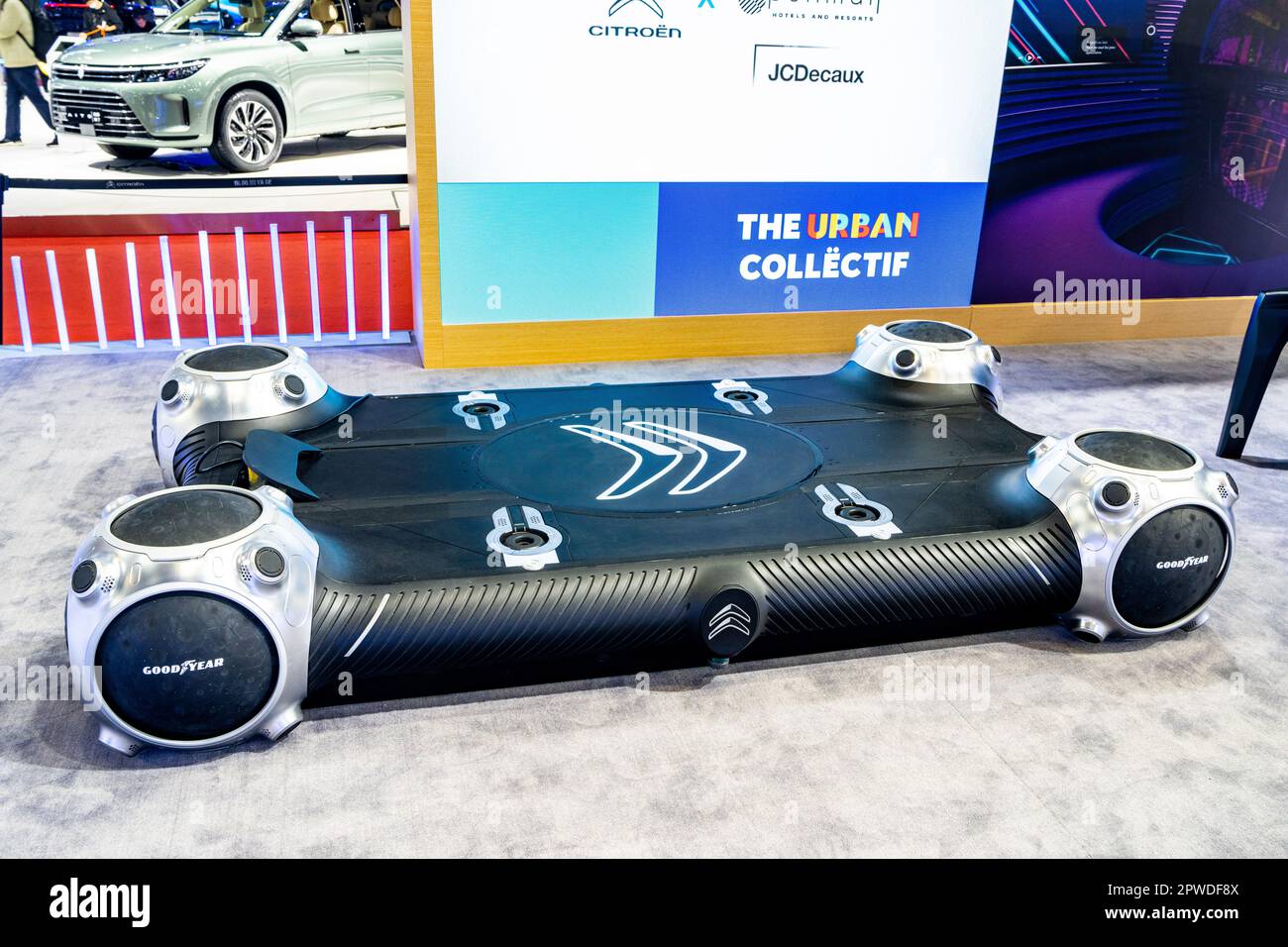 Citroën Autonomous Mobility Vision Skate concept on display at the 2023 ...