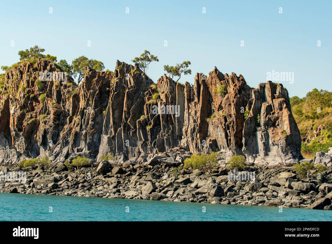 Siltstone Cliffs near Umida Island, Kimberley Coast, Wa, Australia ...