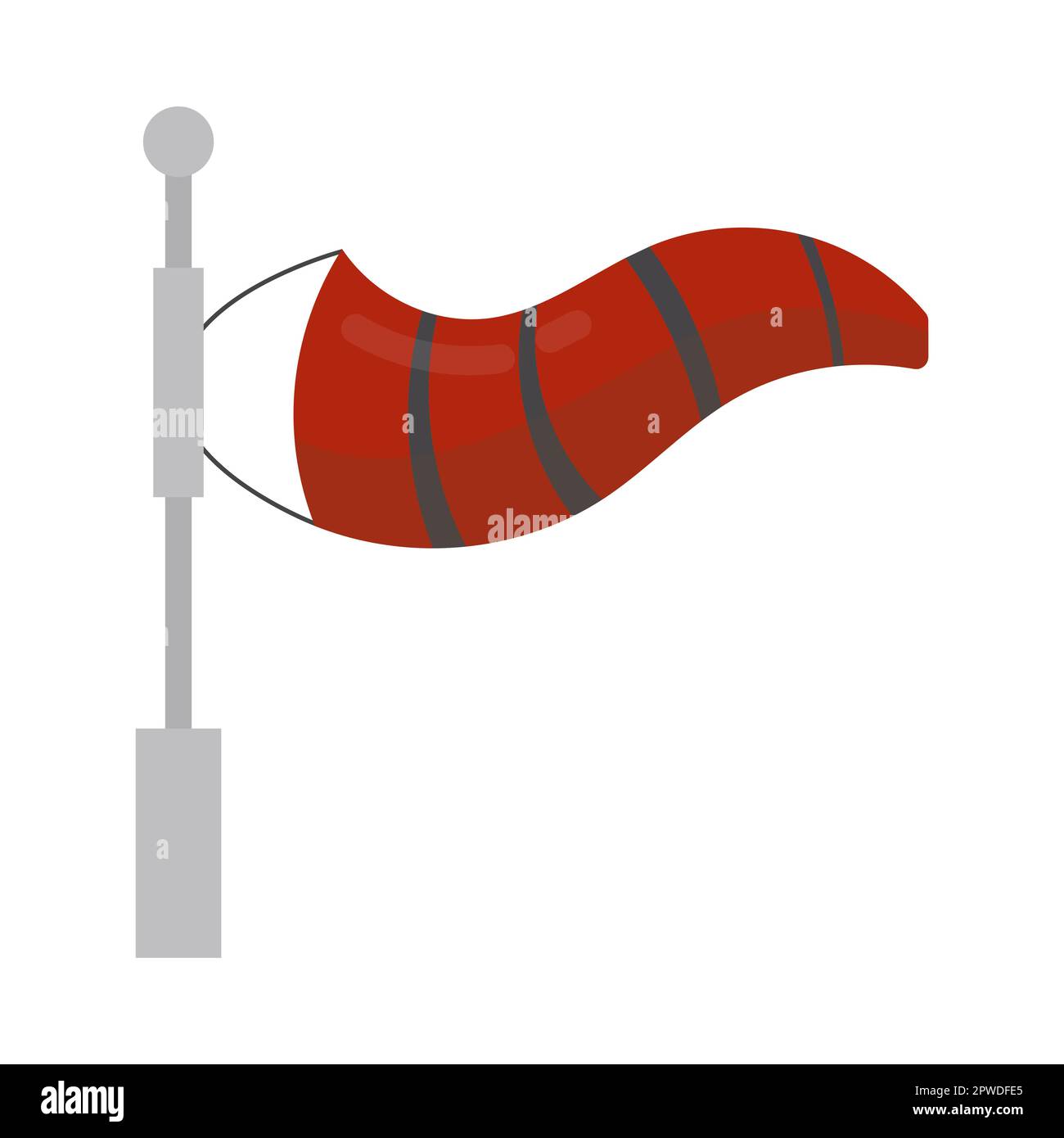 Red and green windsock cartoon illustration Stock Vector Image & Art ...