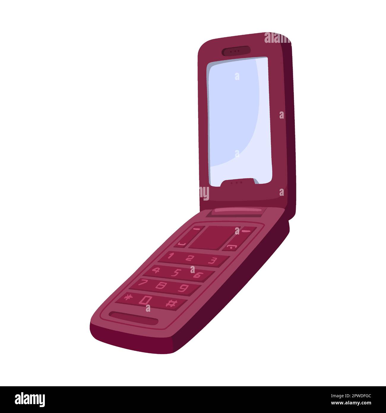 Flip up phone Stock Vector Images - Alamy