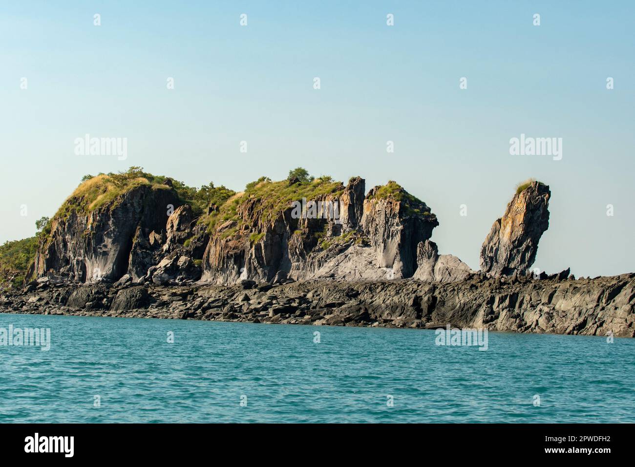 Siltstone Rocks near Umida Island, Kimberley Coast, Wa, Australia Stock ...