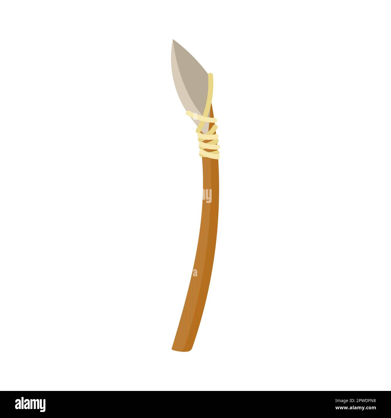 Ancient arrow from wood and stone vector illustration Stock Vector ...