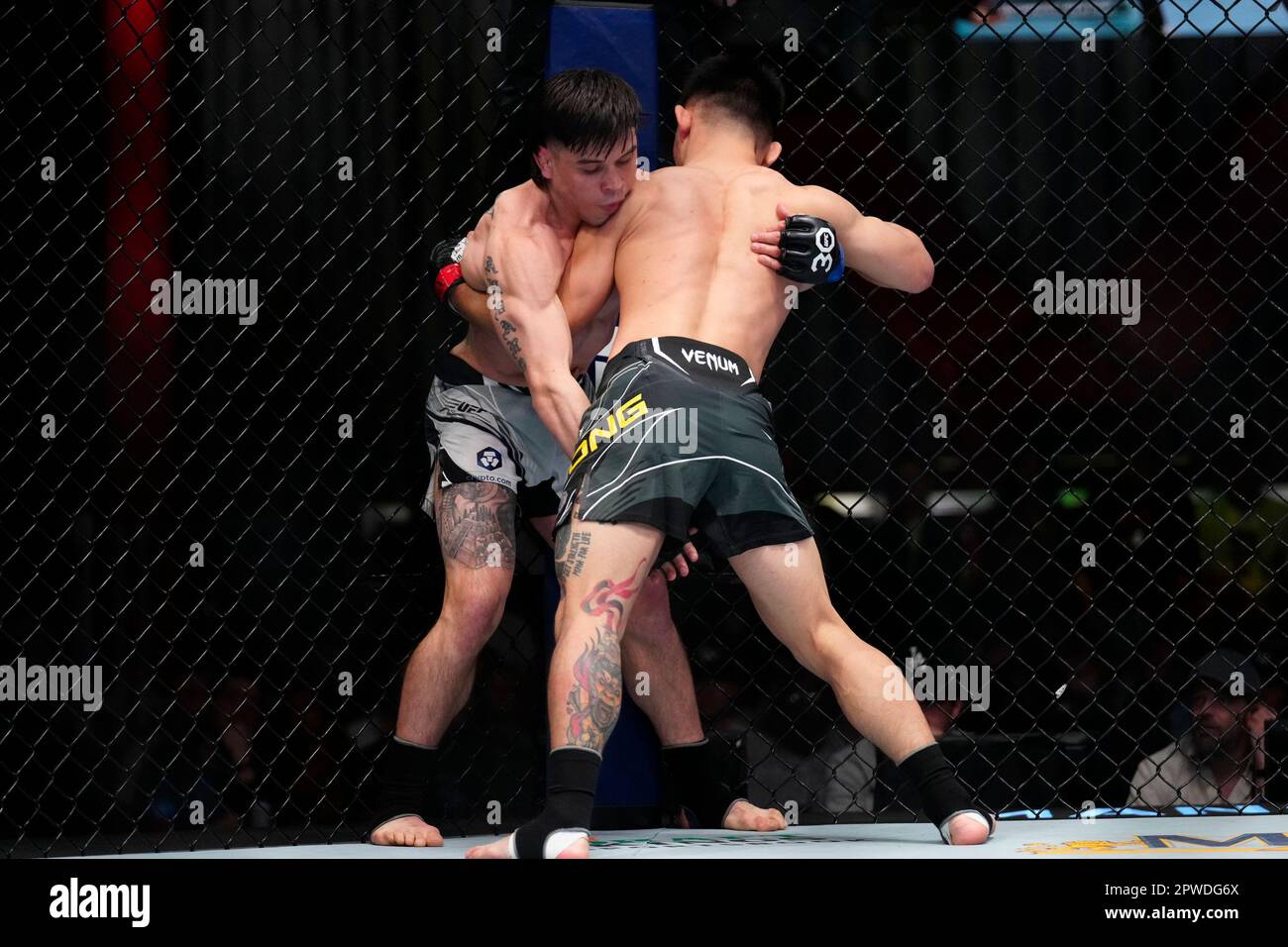LAS VEGAS, NV - April 29: Song Yadong and Ricky Simon fight in a ...