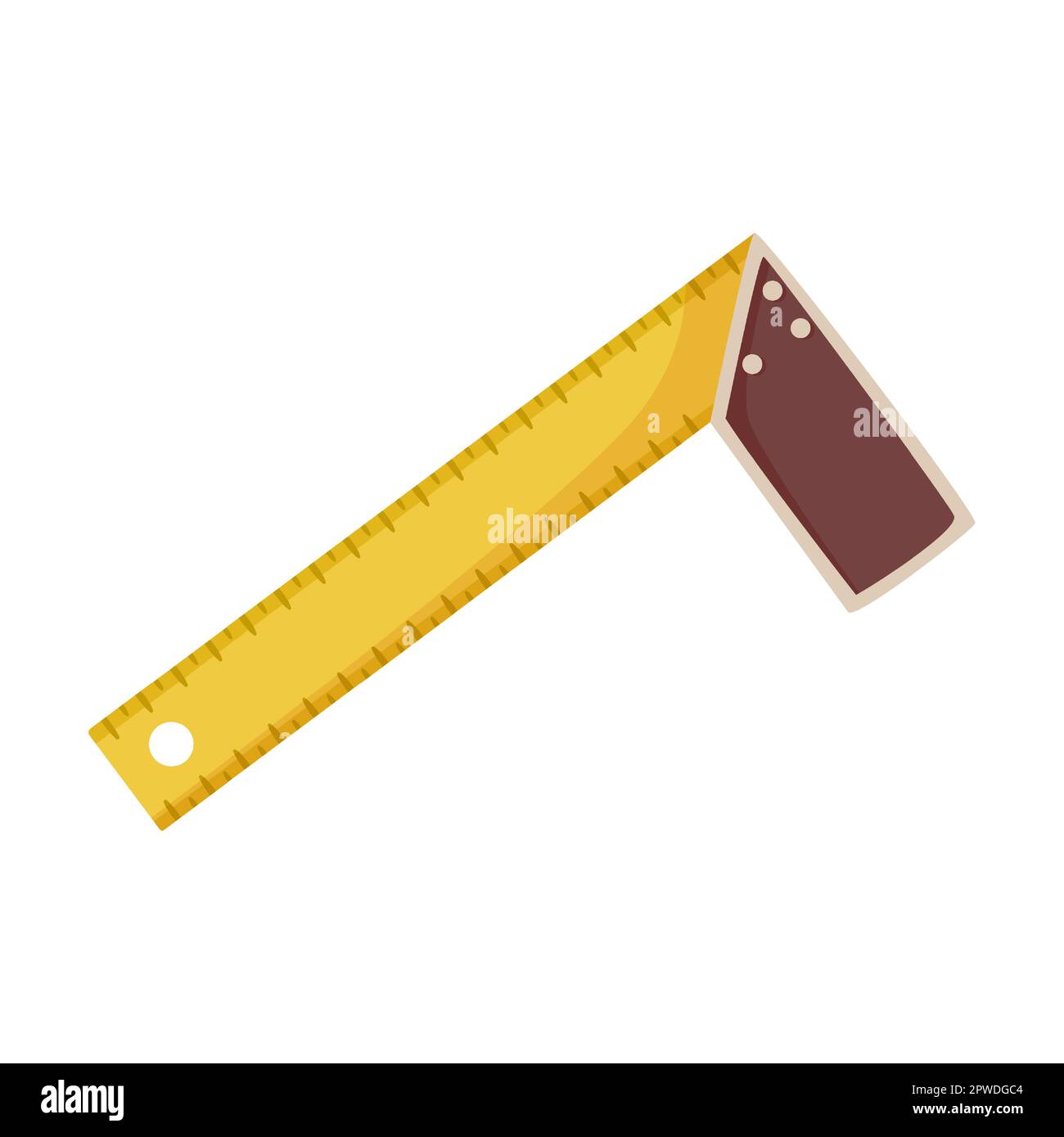 measuring angle. Construction instrument, cartoon illustration ...