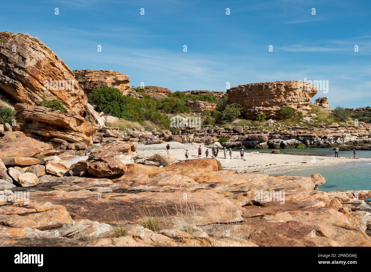 Rocks and Beach at Shelley Beach, Kimberley Coast, WA, Australia Stock ...