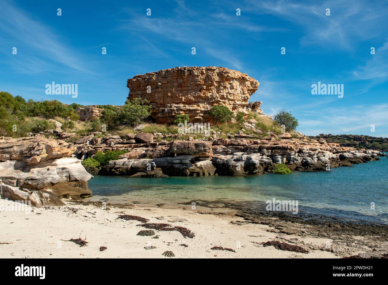 Rocks and Beach at Shelley Beach, Kimberley Coast, WA, Australia Stock ...
