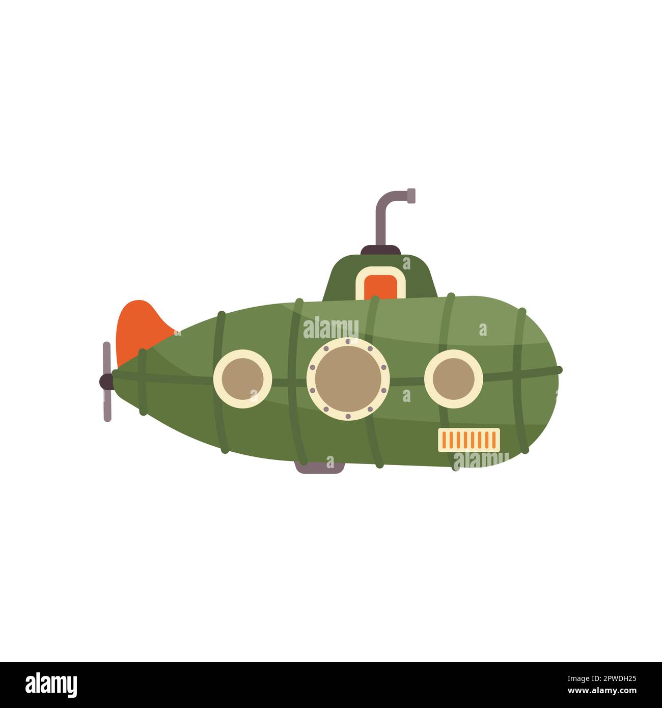 Submarine cartoon illustration Stock Vector Image & Art - Alamy