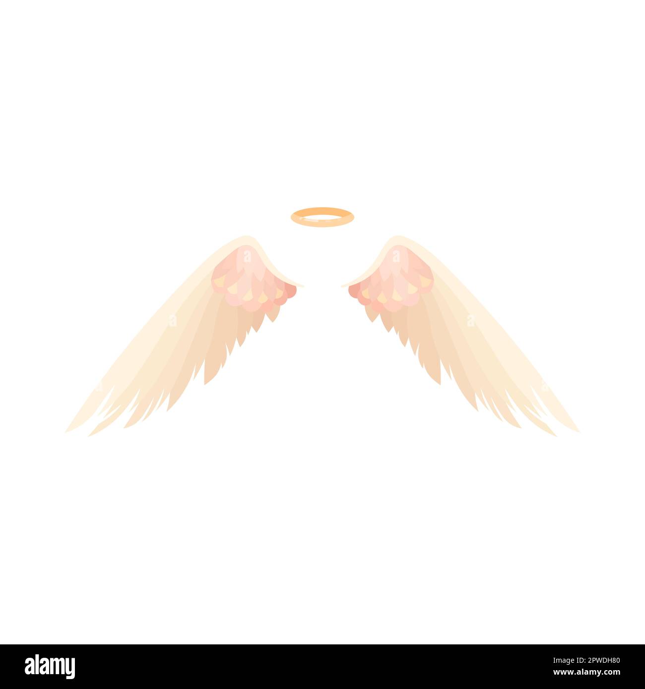 Angel Wings With Halo Wallpaper
