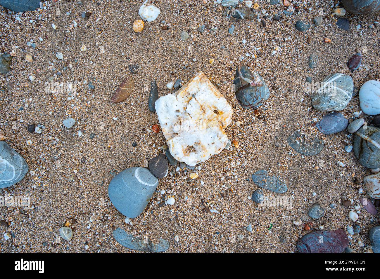 amazing to see on the beach is full of round rocks instead of sand ...