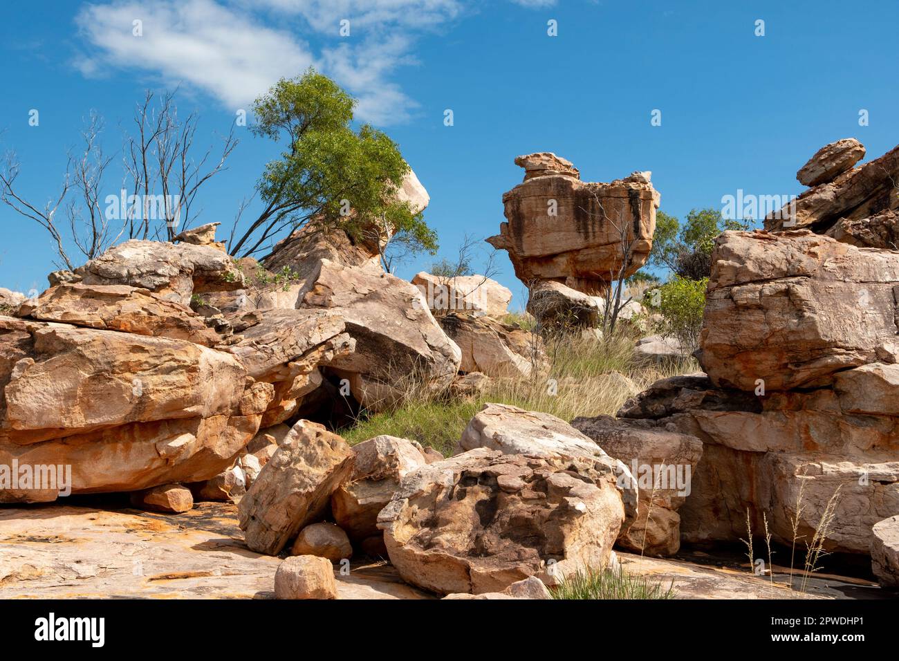 Sandstone Rocks at Jar Island, Kimberley Coast, WA, Australia Stock ...