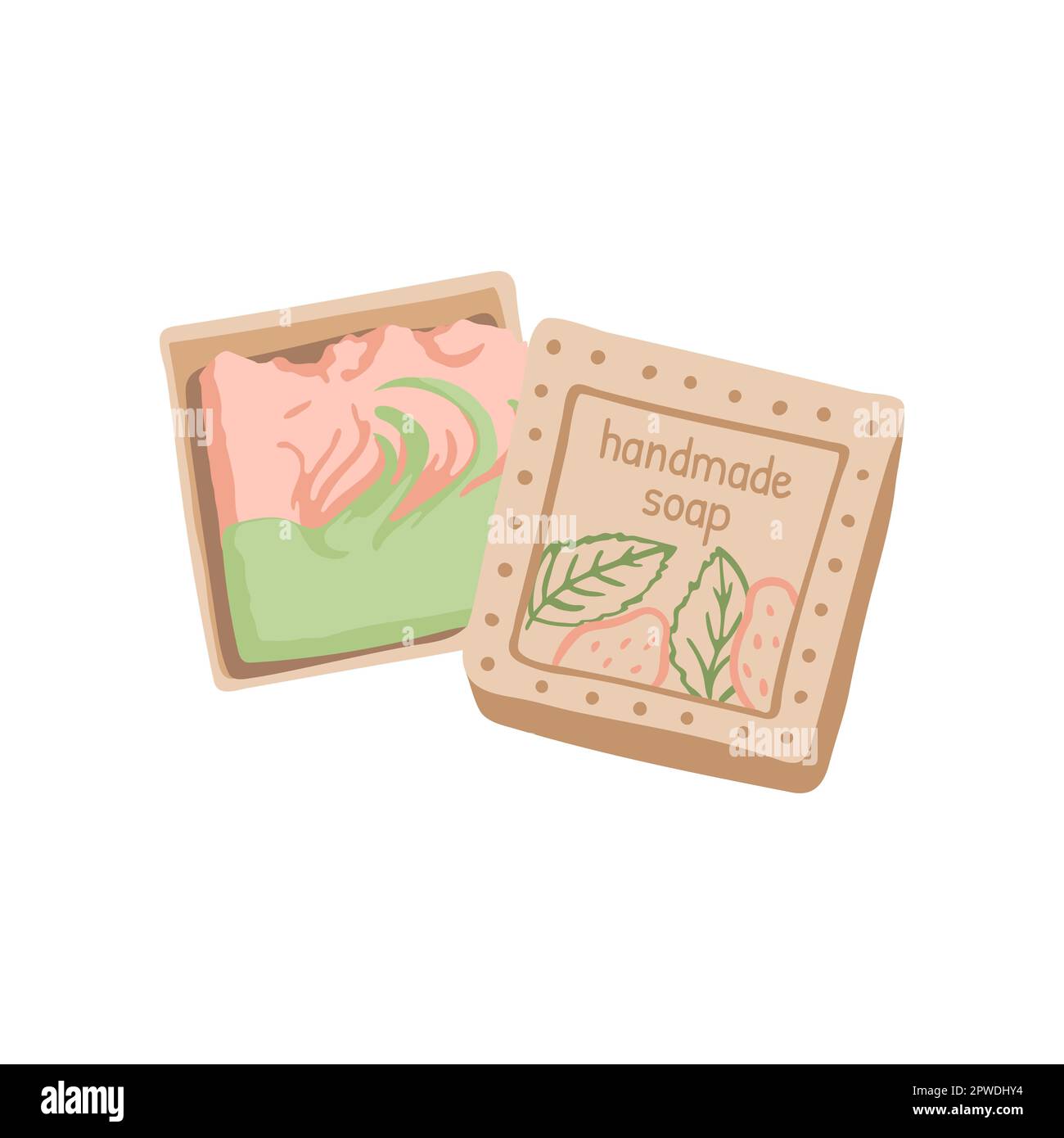 Handmade herbal soap for bath vector illustration Stock Vector Image ...