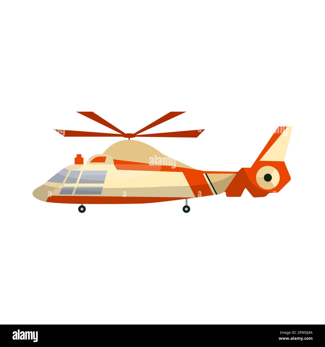 Air ambulance helicopter cartoon illustration Stock Vector Image & Art ...