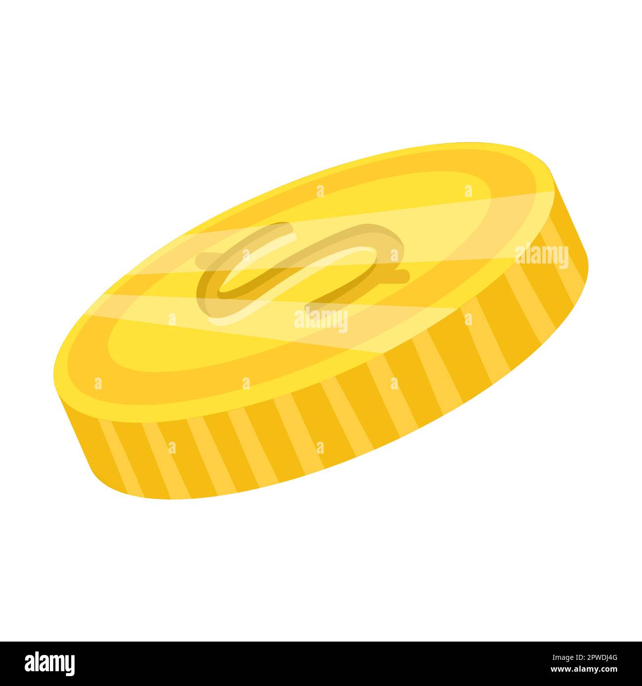 shiny Gold coins cartoon illustration. Heap of cash, pile of green ...