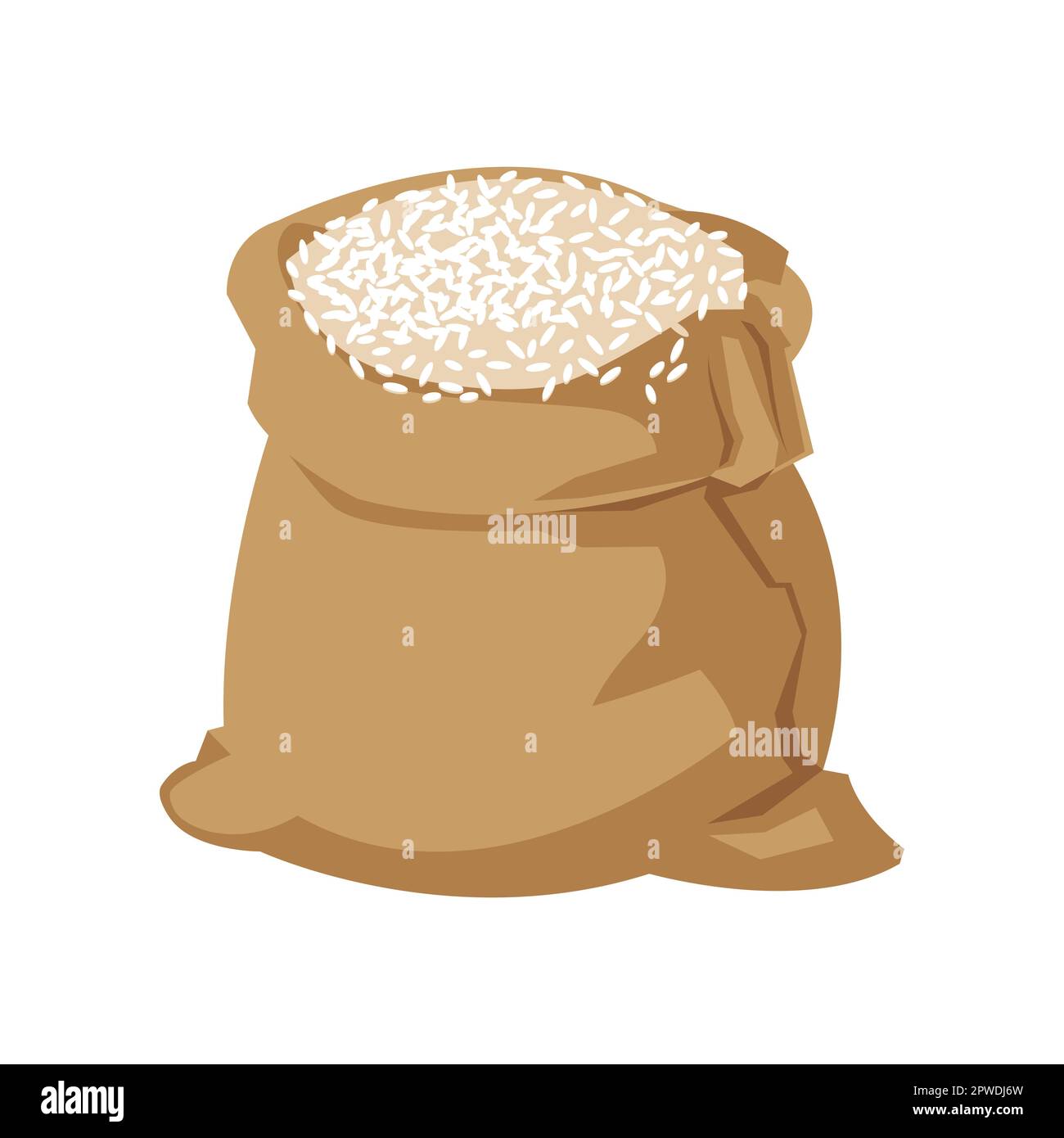 Bag of rice cartoon illustration Stock Vector Image & Art - Alamy