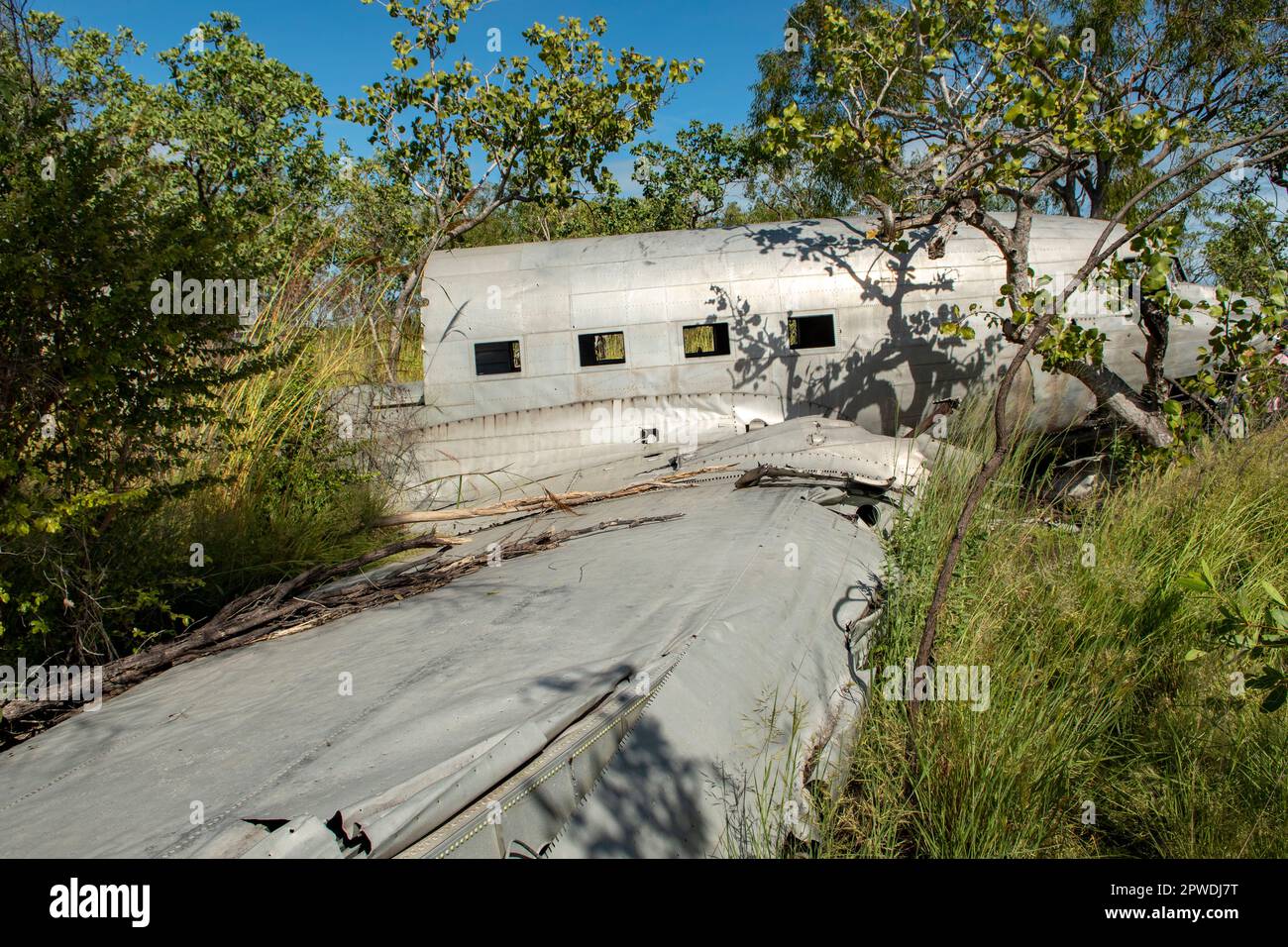Wreck of C53 Aircraft on Anjo Peninsula, Kimberley Coast, WA, Australia ...