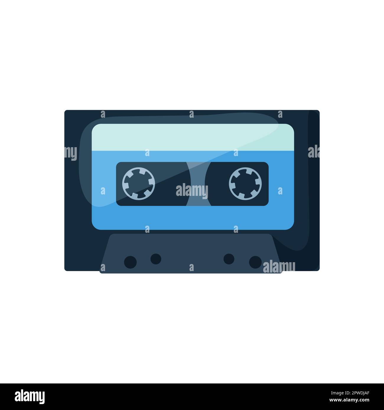 Vintage Cassette Tape Flat Vector Illustration Stock Vector Image And Art Alamy