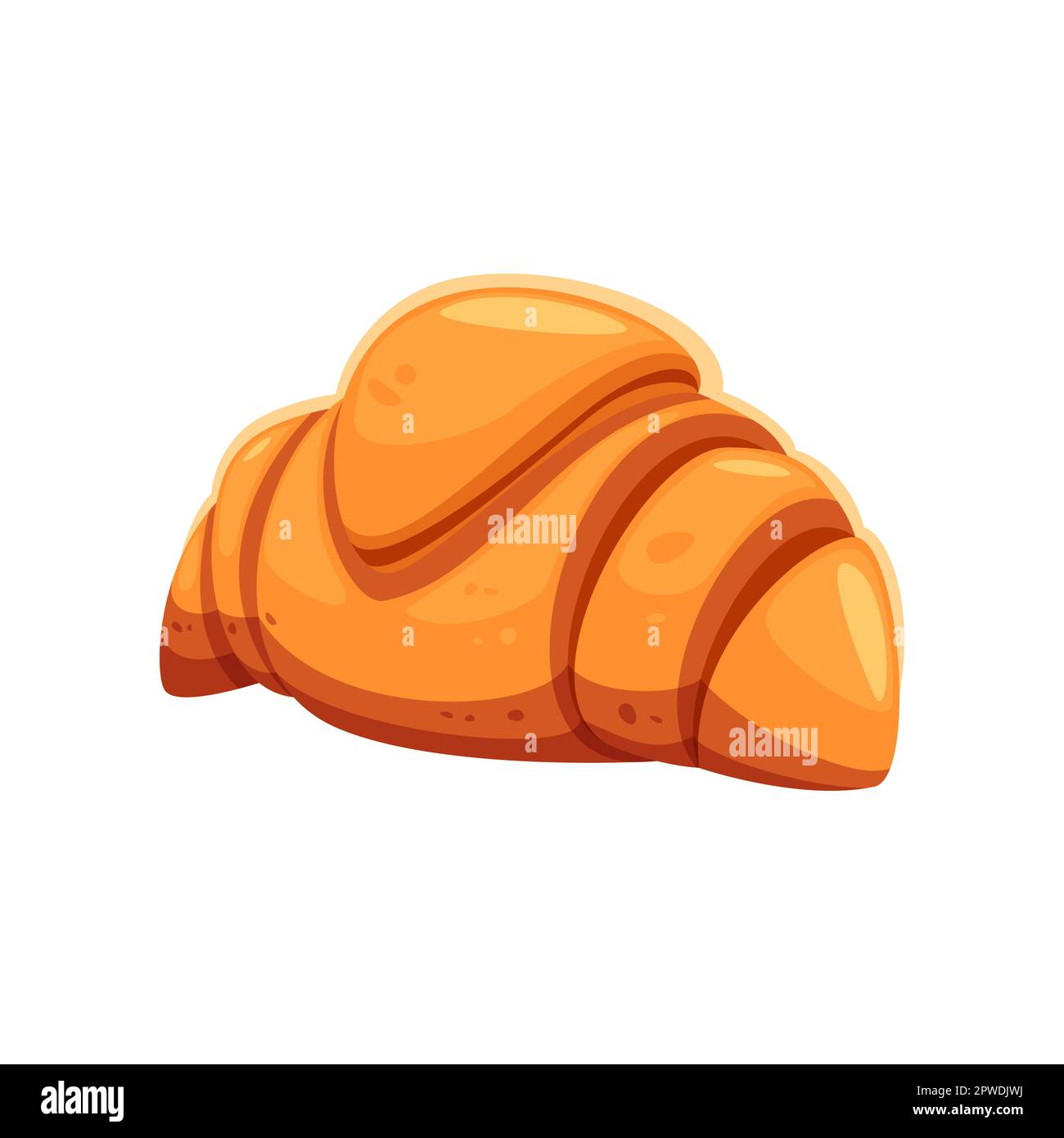 Croissant cartoon illustration Stock Vector Image & Art - Alamy