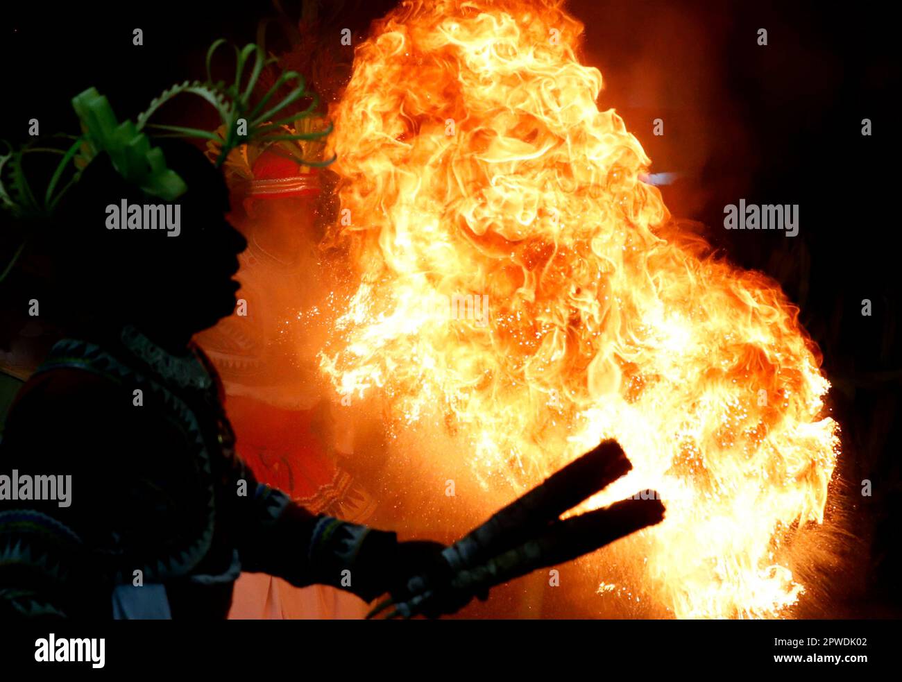 Colombo, Sri Lanka. 29th Apr, 2023. A dancer performs to invoke ...