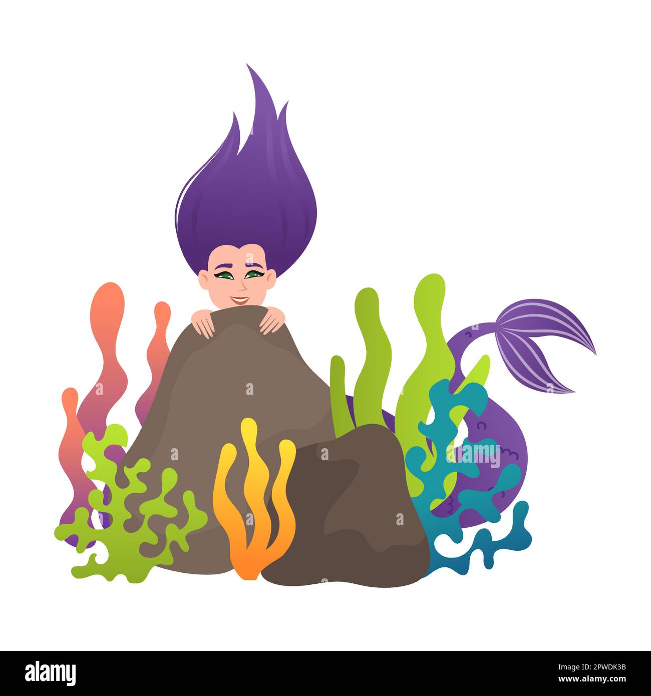 Princess hiding Stock Vector Images - Alamy