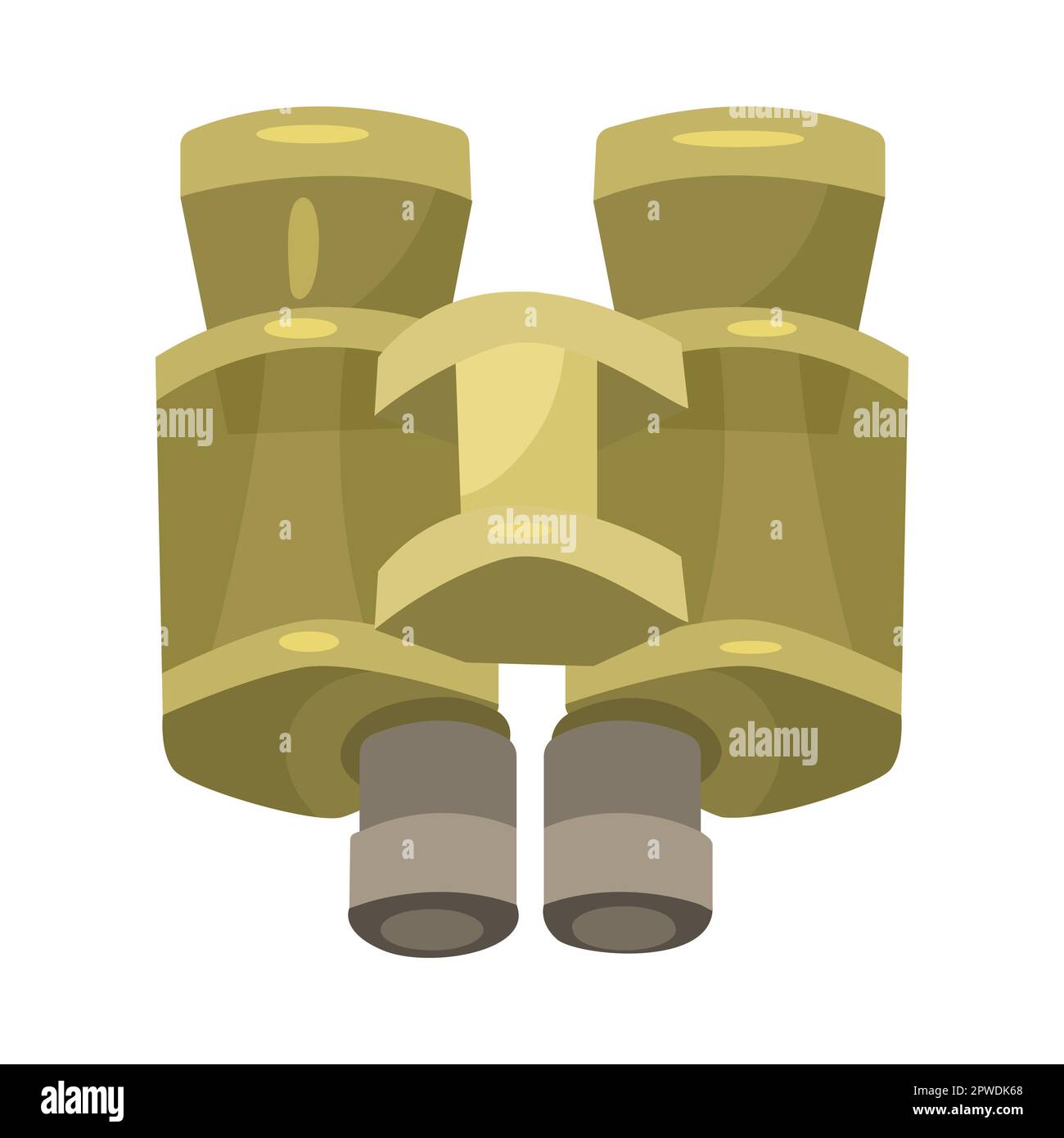 Green or khaki binoculars cartoon illustration Stock Vector Image & Art ...