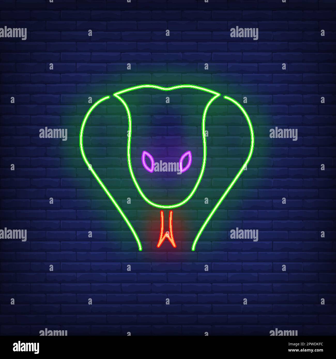 Cobra head neon sign Stock Vector Image & Art - Alamy