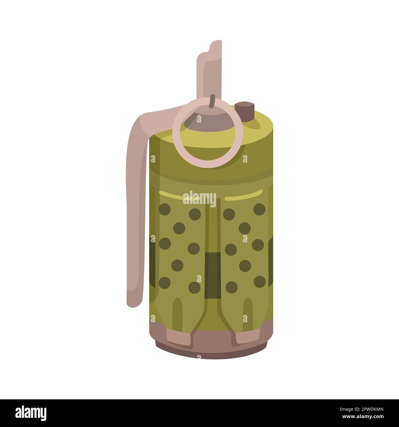 Explosive lethal smoke grenade cartoon illustration Stock Vector Image ...