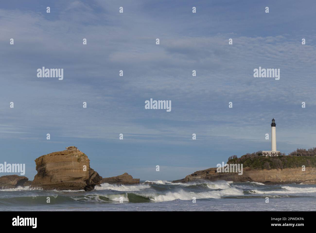 Phare de Biarritz, lighthouse in Biarritz city, France Stock Photo - Alamy
