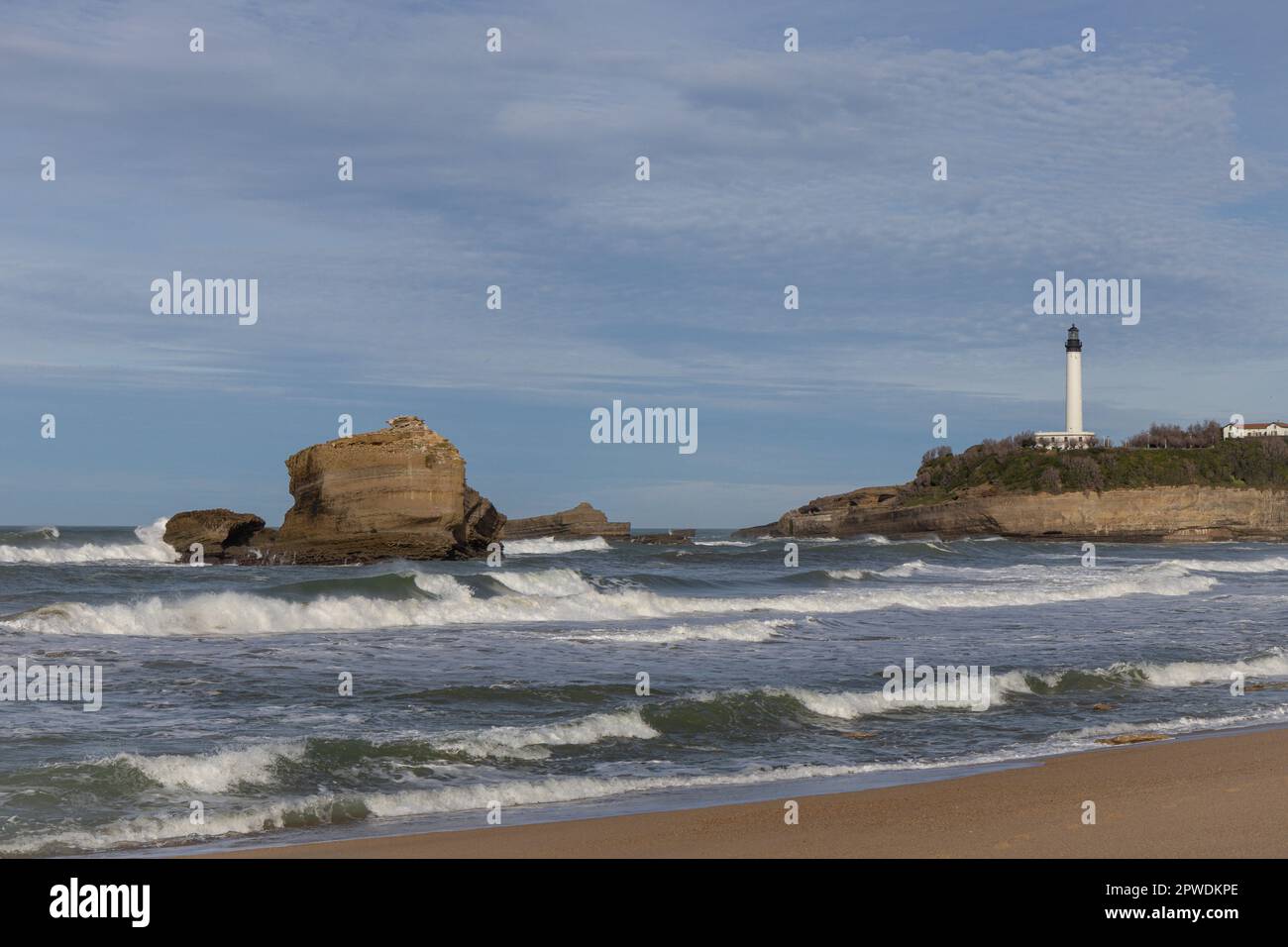 Phare de Biarritz, lighthouse in Biarritz city, France Stock Photo - Alamy