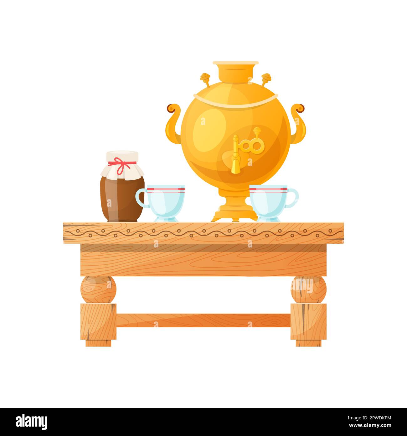 Ornament on table Cut Out Stock Images & Pictures - Alamy