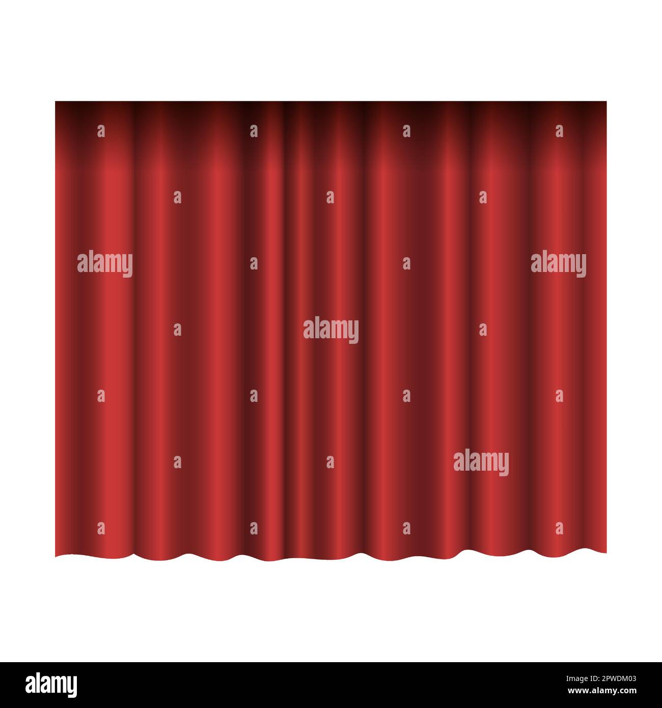 Red and white satin curtain hi-res stock photography and images - Alamy