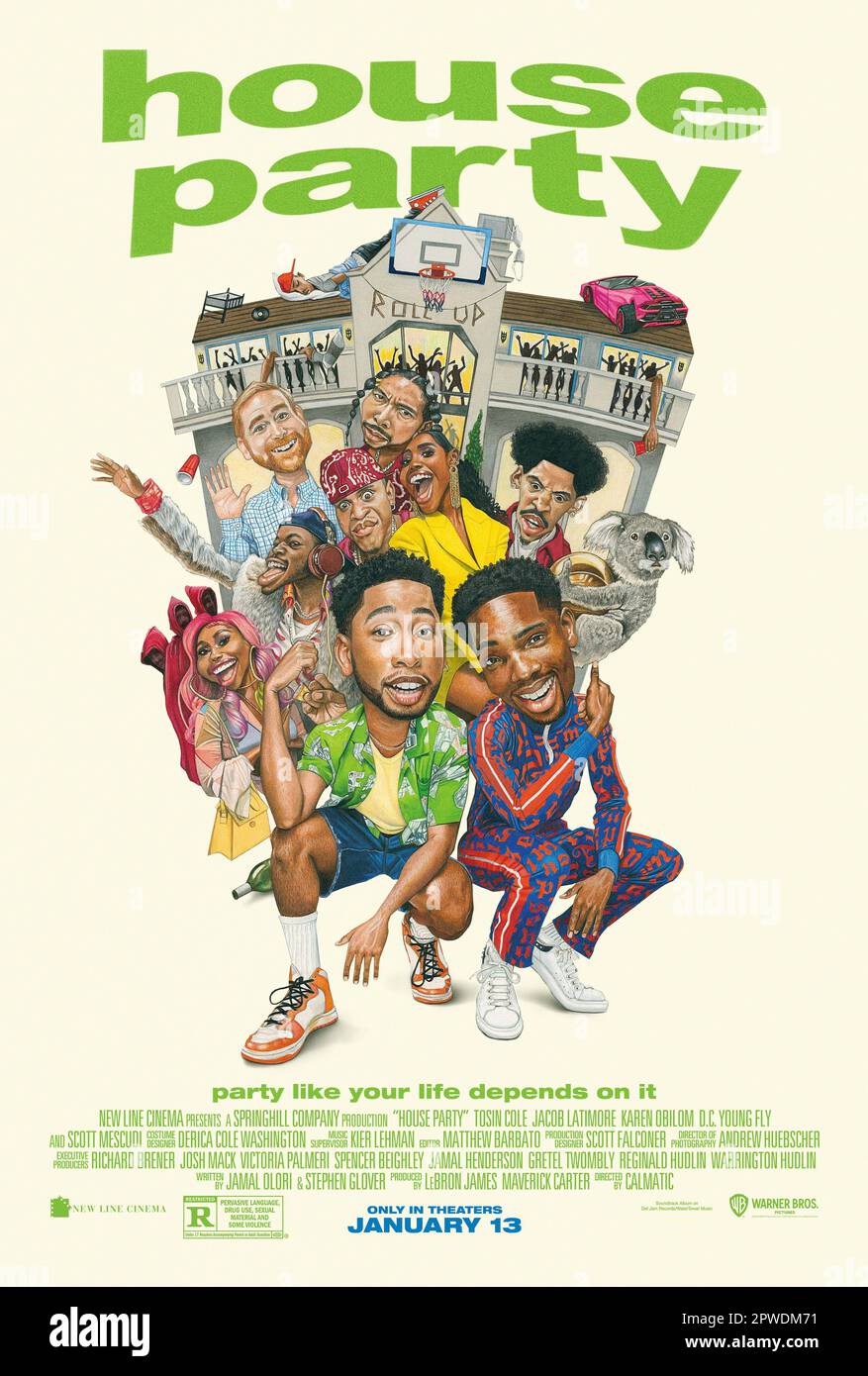 HOUSE PARTY (2023), directed by CALMATIC. Credit: New Line Cinema ...