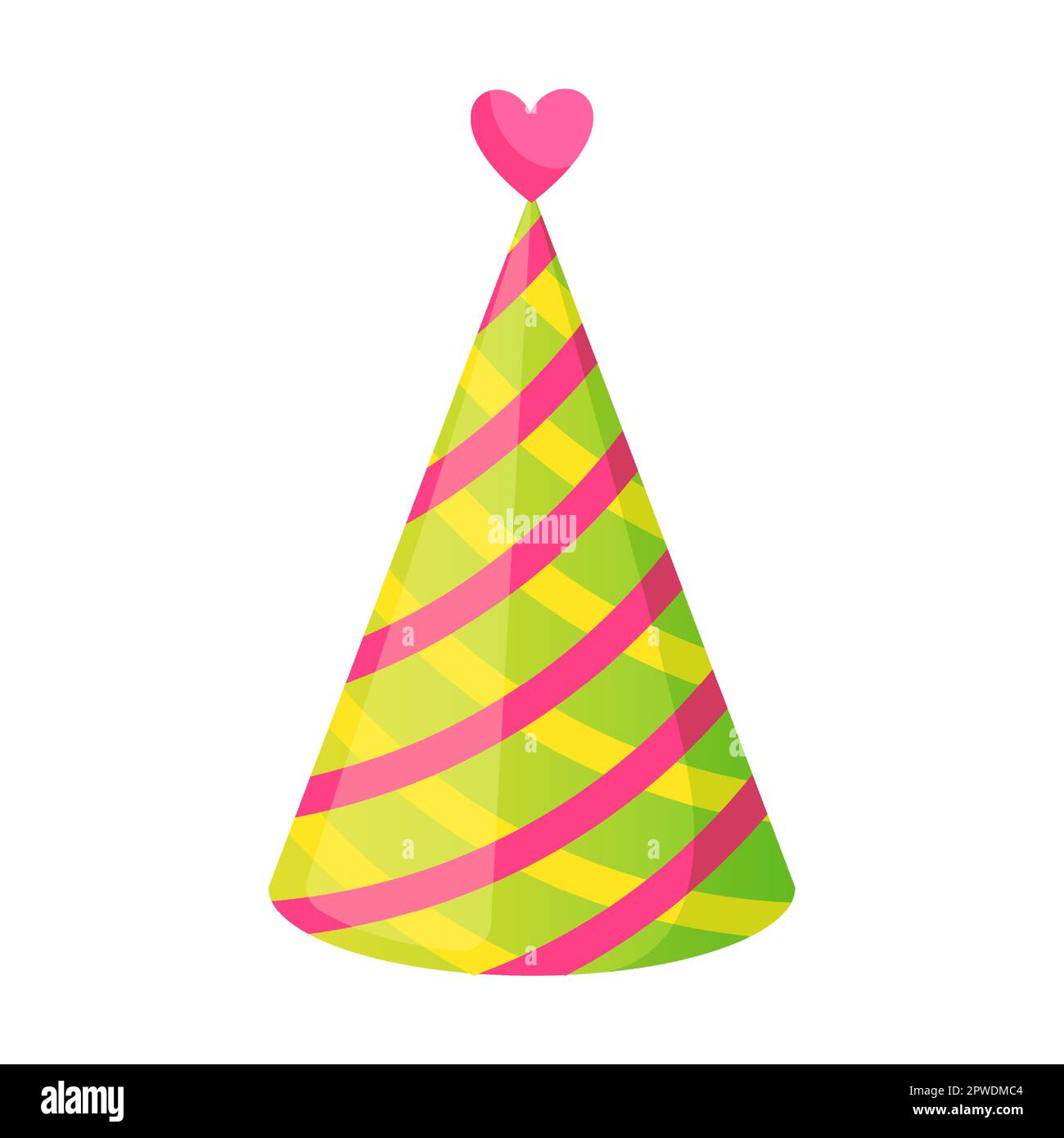 Pink and white stripe birthday hat hi-res stock photography and images ...